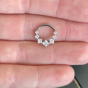 Septum Ring Silver, Septum Piercing, Septum Jewelry, Septum Clicker ...