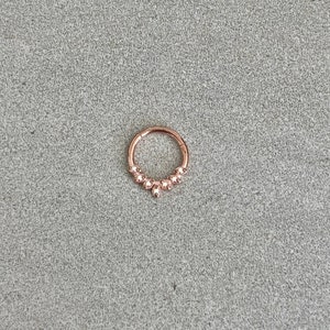 16G Daith Jewelry | 8mm - 10mm Daith Ring Black Daith Clicker ...