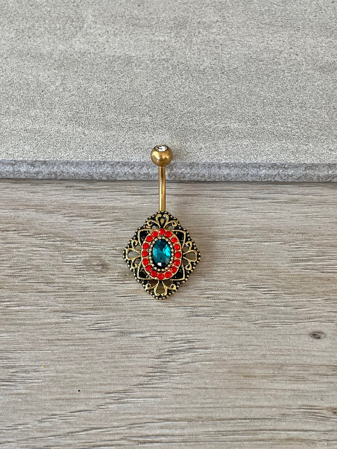 Elegant Gold Vintage Belly Button Ring Dainty Minimalist Belly Rings ...