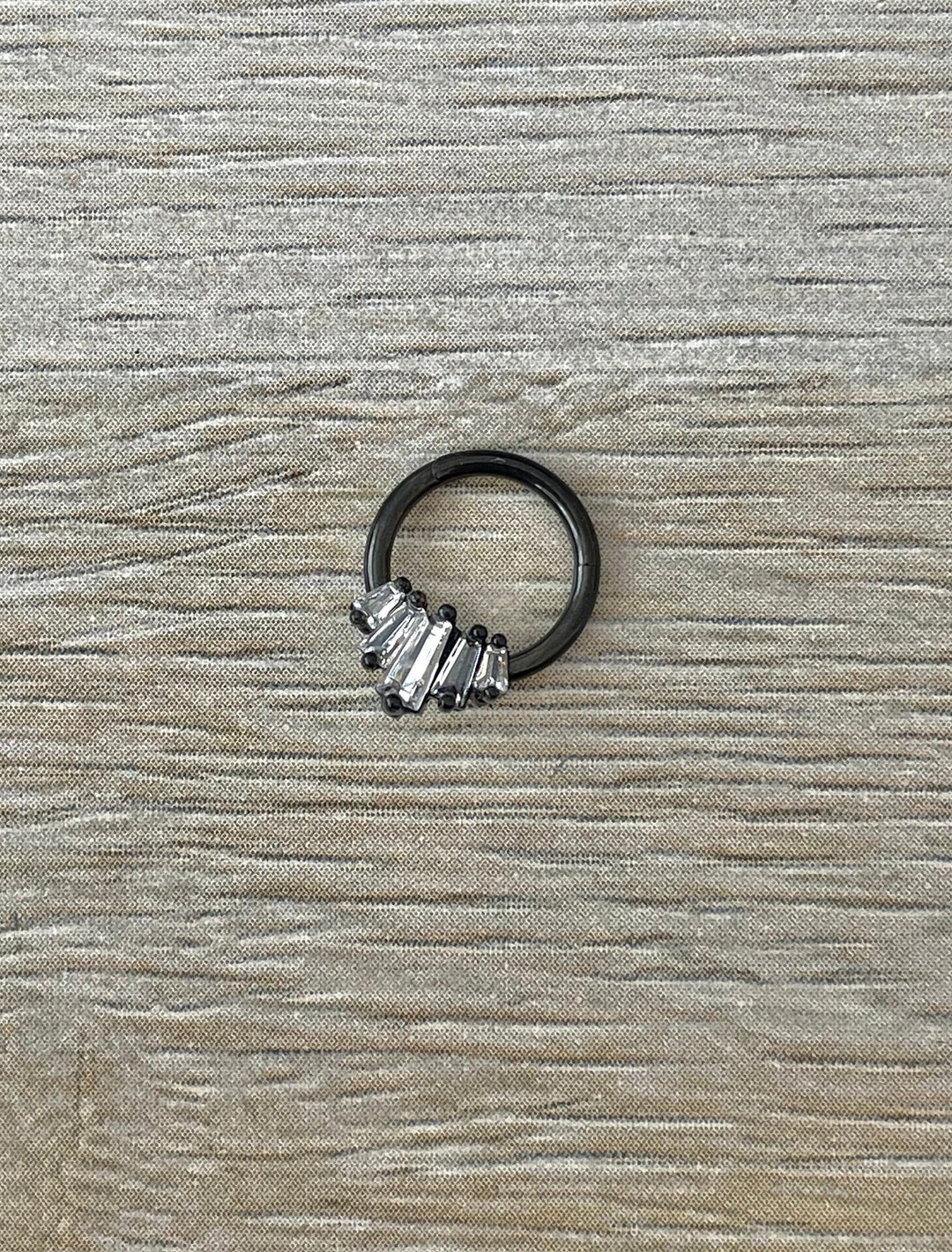 Black Septum Ring, Septum Jewelry, Septum Clicker, Unique Cute Septum Ring, Gold Septum Ring ...