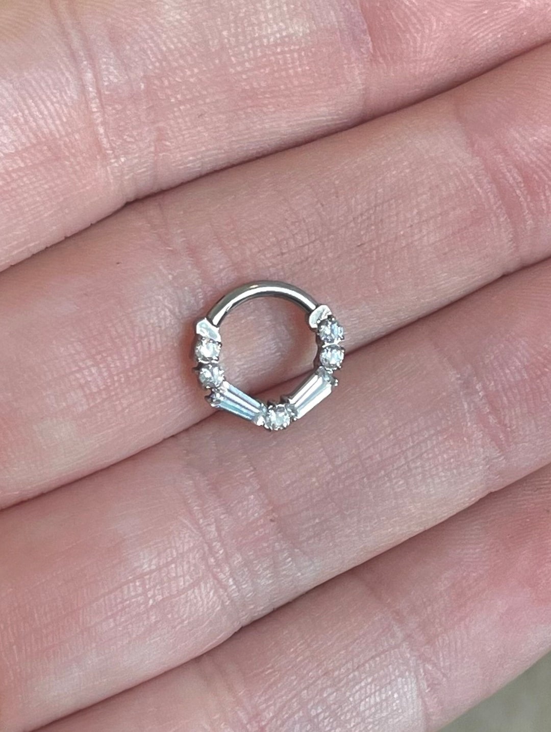 Septum Ring Titanium Septum Piercing Jewelry 16G Cute Septum Ring ...