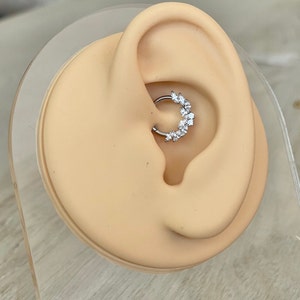 16G Gold Daith Jewelry | Cute Daith Earring Clicker | Butterfly CZ ...