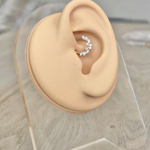 16G Gold Daith Jewelry | Cute Daith Earring Clicker | Butterfly CZ ...