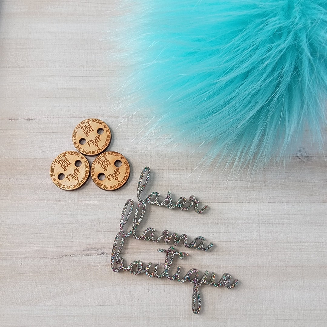Did You Fluff/removeable Pom Buttons/10 Pack/for Attaching Faux Fur ...