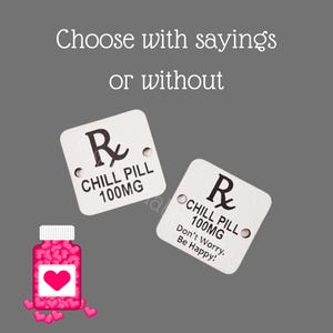 Silly Pill Patches ~ 8 Pack ~ Chill Pill Tags ~ Ready to Ship ...