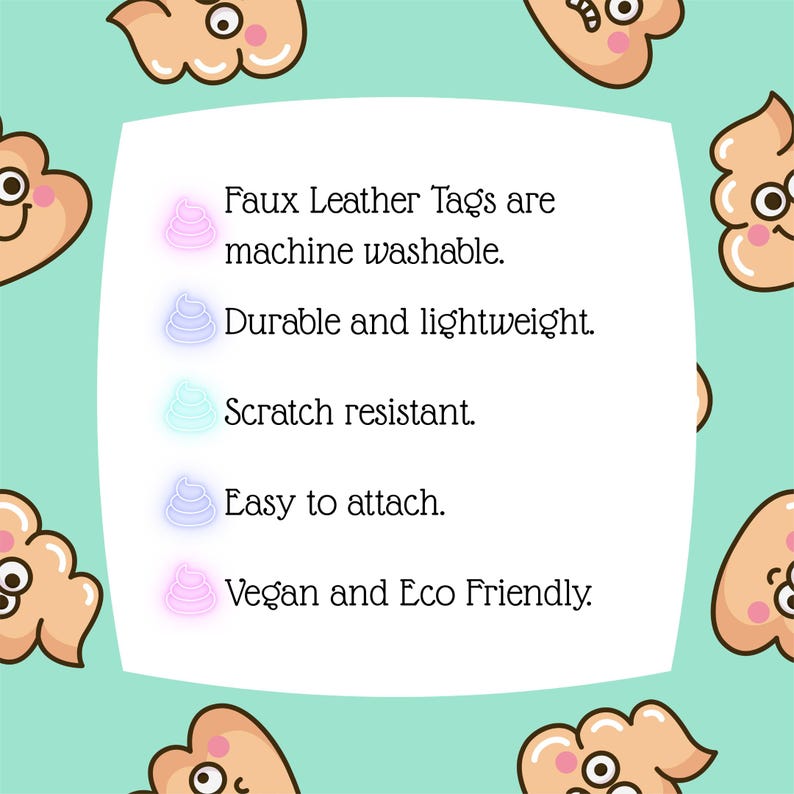 Angry Poop Emoji Amigurumi Tags - Set of 6 Fun Crappy Sayings ~ Tags ...