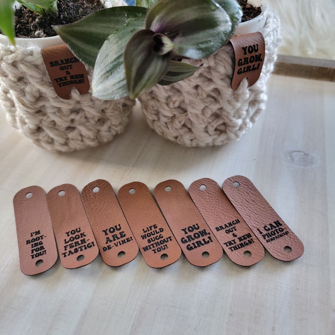 Plant Cozy Tags/ready to Ship/succulent Labels/punny Plant Tags/set of ...