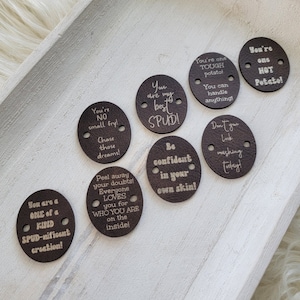 Native Potato Tags/potato Pun Patches/set of 8/ready to Ship/crochet ...