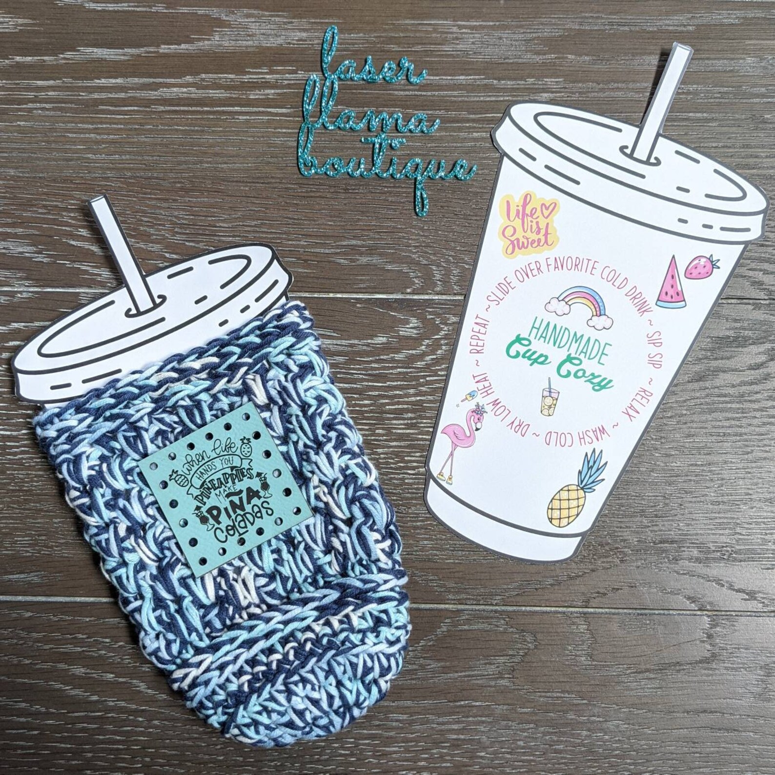 Cold Brew Cozy Insert Template, Market Display (PDF Download) - Etsy