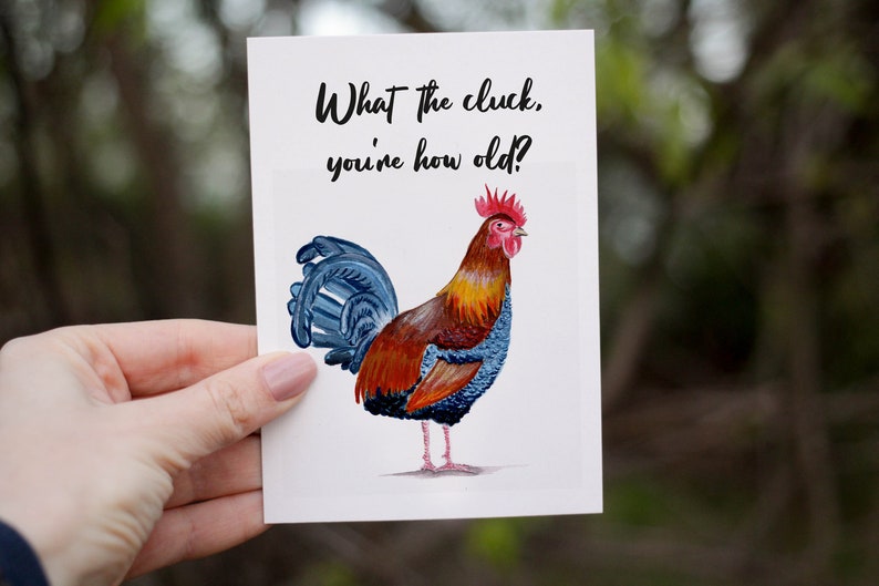 Digital Download Print at Home What the Cluck You're - Etsy