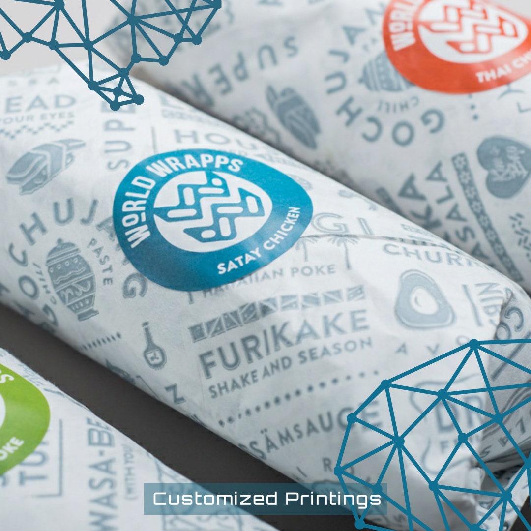 Customized Packing Tissue Paper for Wrapping With Multicolor Logo ...