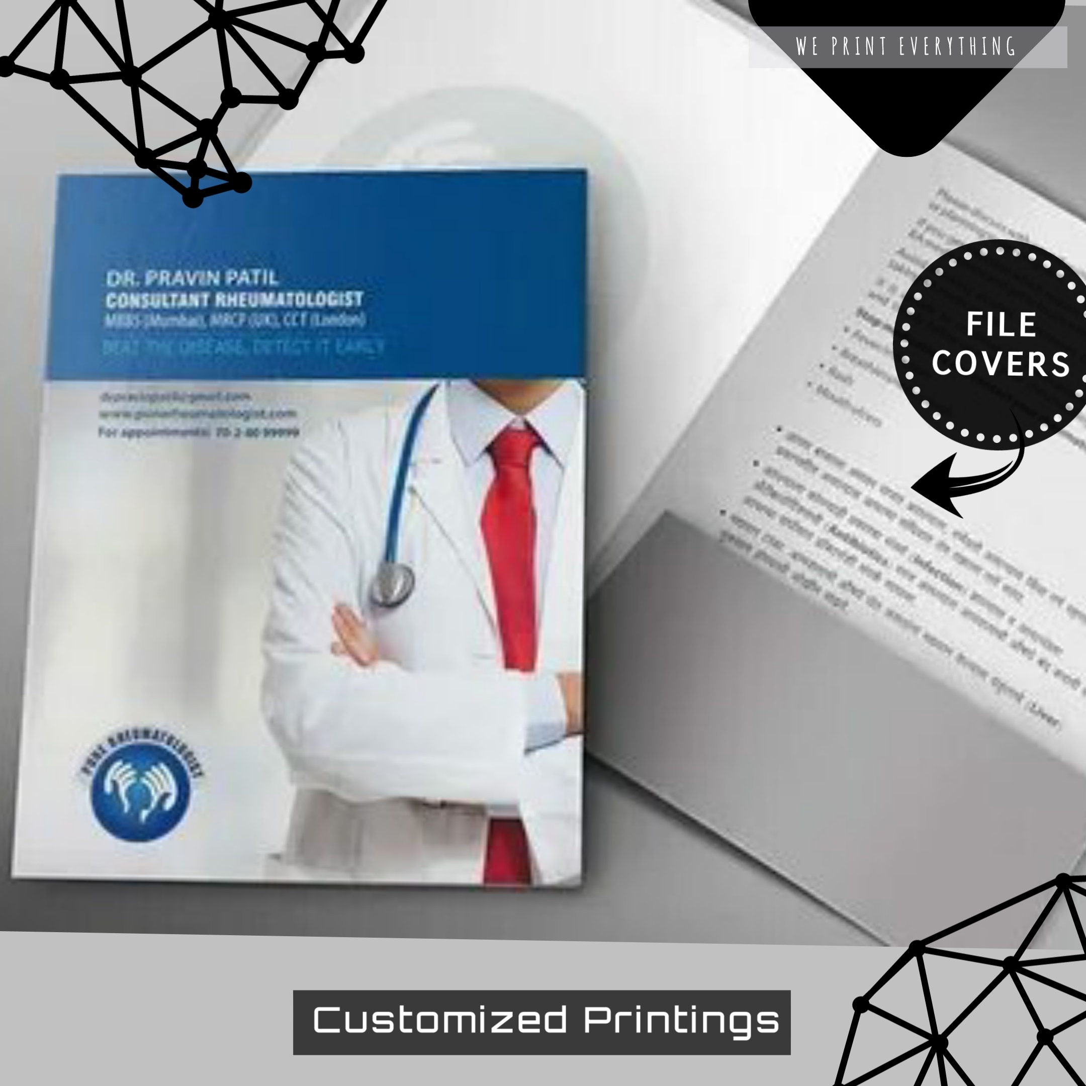 Personalized Printings of Hospital Doctor File Folder for X-rays and ...