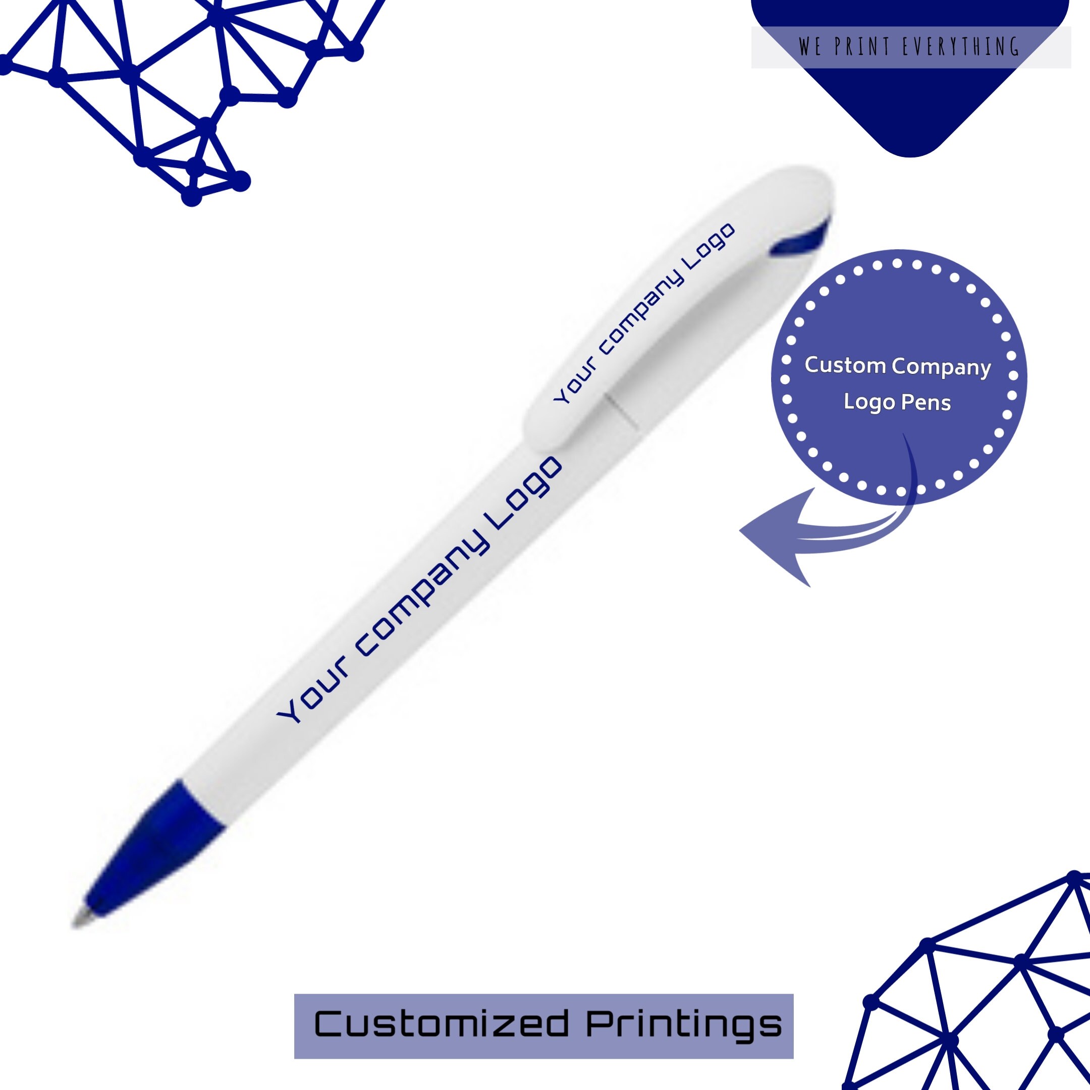Customized Text Logo Soft Touch Ballpoint Pens Promotional - Etsy