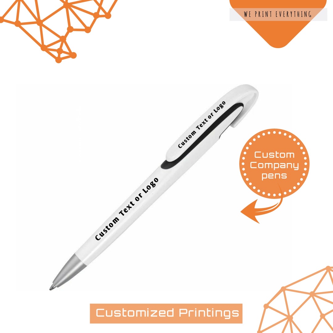 Custom Color Text Logo Retractable Pens for Writing Boost Brand ...