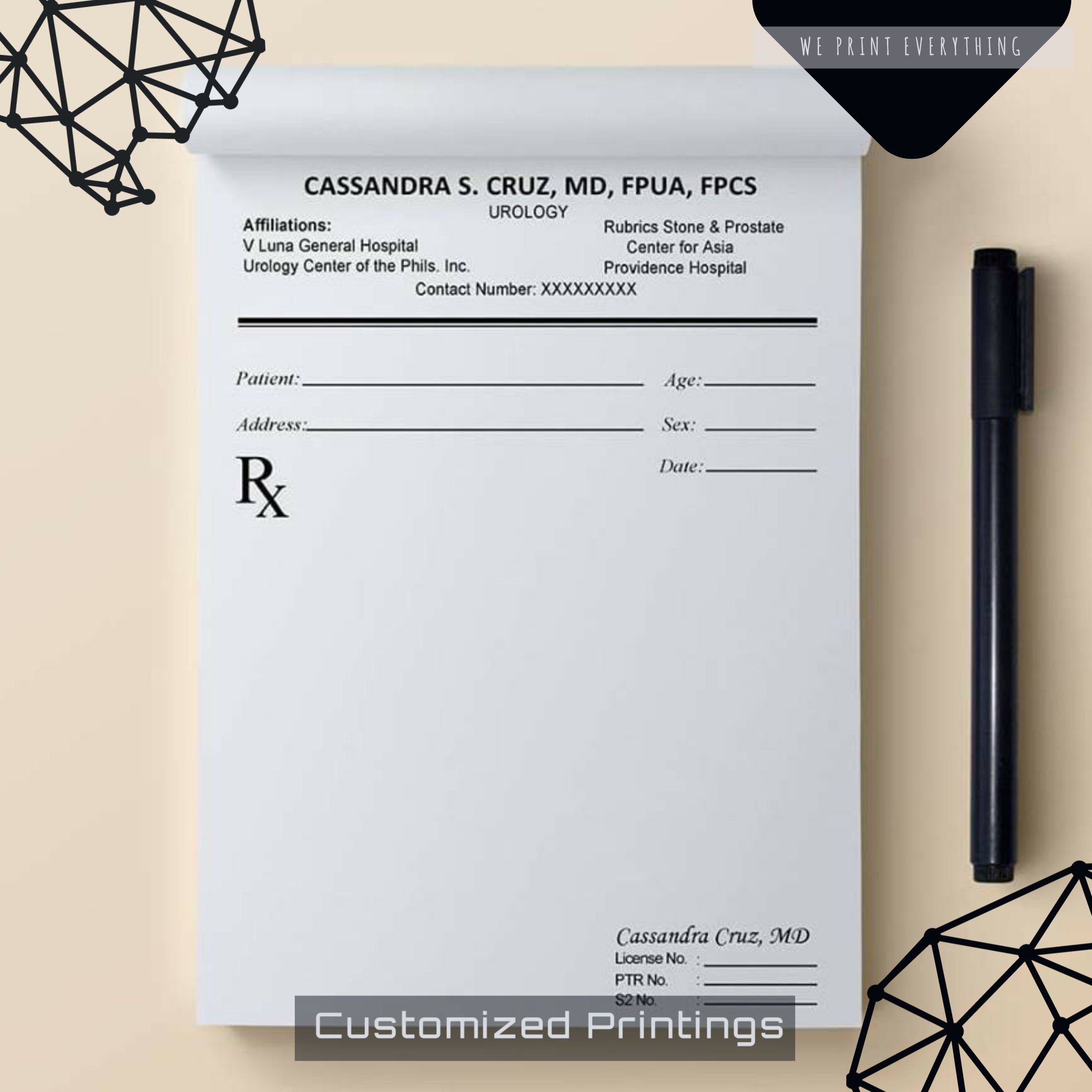Personalize Your Clinic's Prescription Notepads, Stickers, and Planner ...