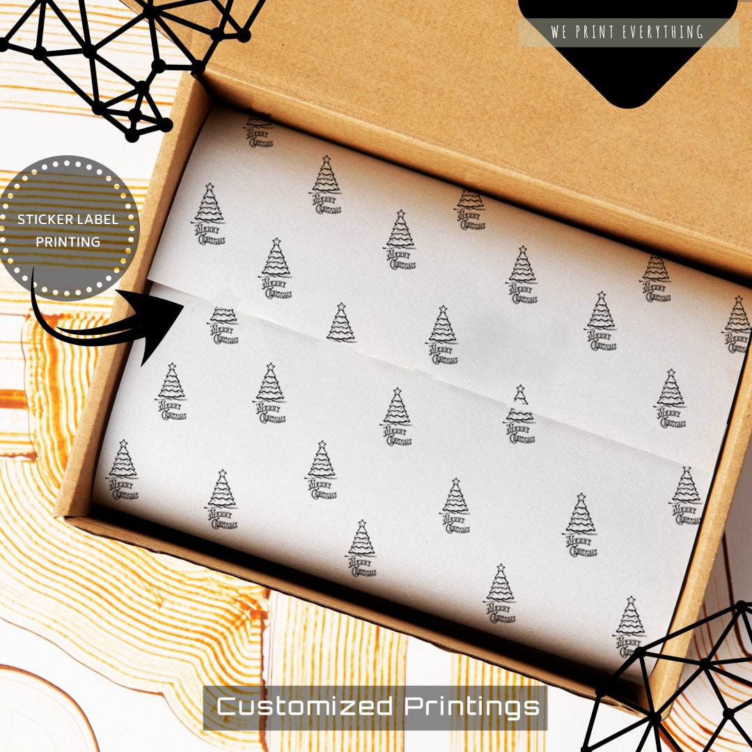 Personalized Tissue Paper, Custom Text Tissue Paper, Custom Tissue ...