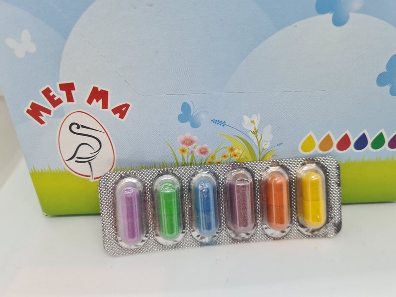 6 Colours in Capsules Pearl Paint Dye for Decorating 30 - Etsy