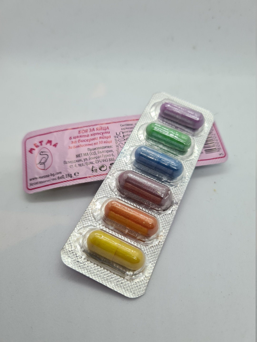 6 Colours in Capsules Pearl Paint Dye for Decorating 30 - Etsy