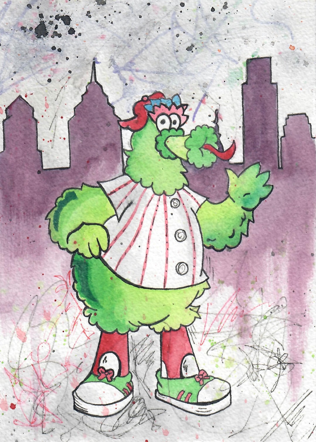Phillie Phanatic Art Print - Etsy