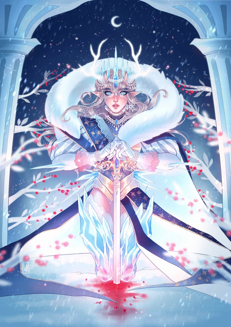 Winter Queen Print - Etsy
