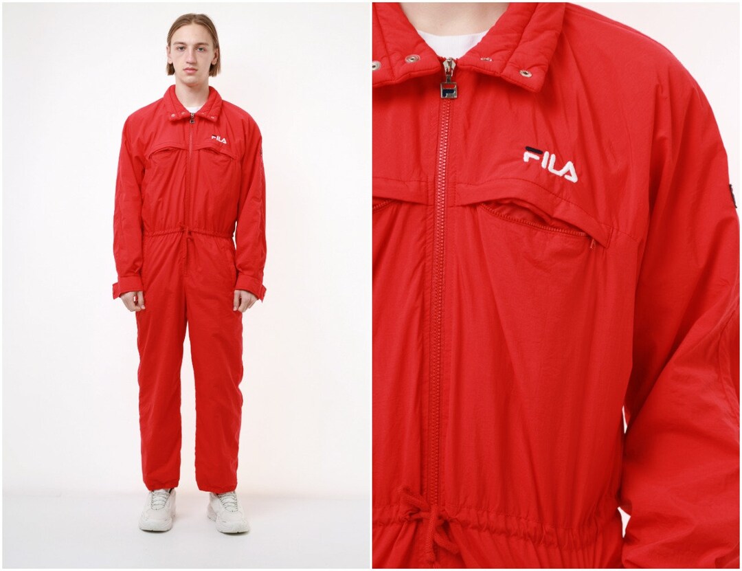 FILA Ski Skiing Belt Full Jumpsuit Men Clothing Garage Workwear Retro ...
