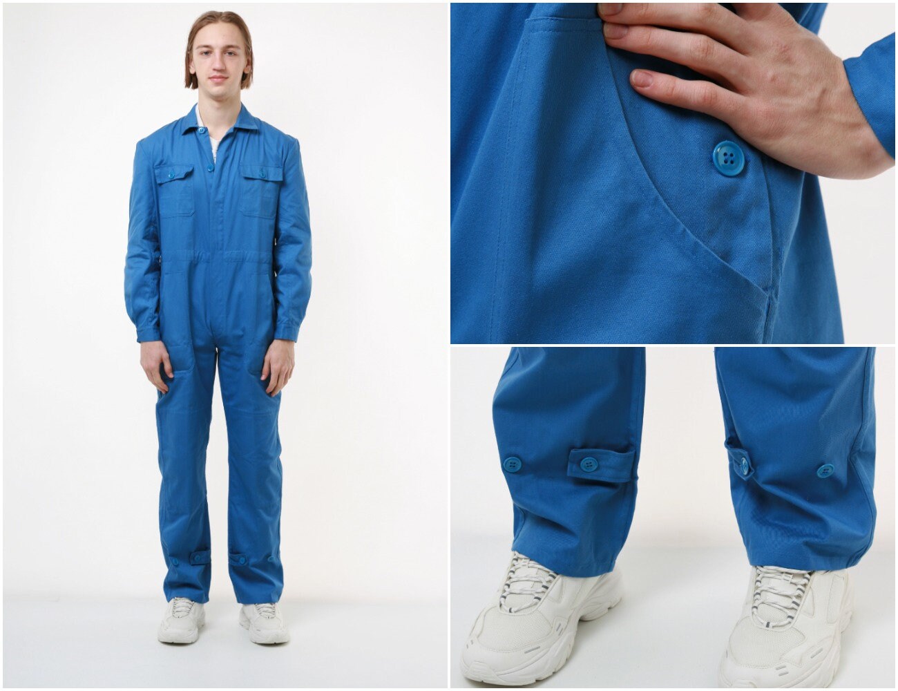 80s Vintage Workwear Mens Full Jumpsuit Men Clothing Garage - Etsy