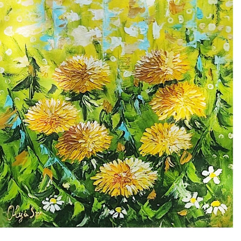 Dandelion Painting - Etsy