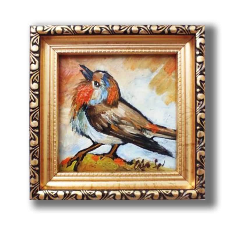 Robin Painting - Etsy