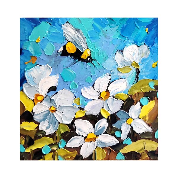 Bee Painting - Etsy
