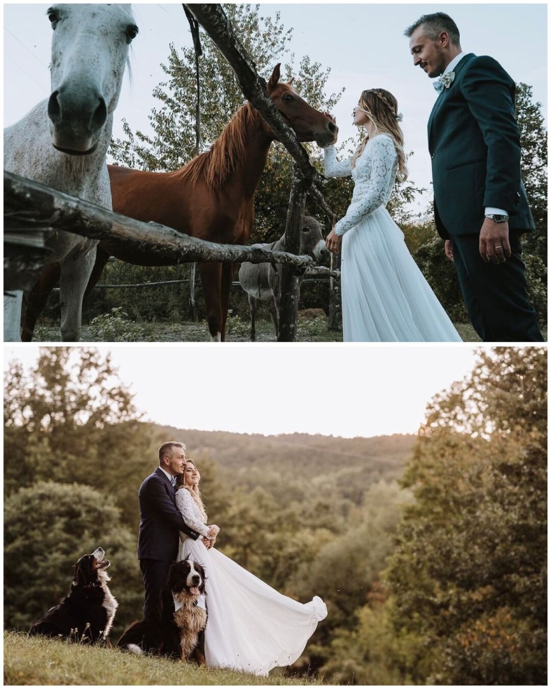 Lace Maxi Wedding Dress With Long Sleeve / Modest White Maxi Wedding ...
