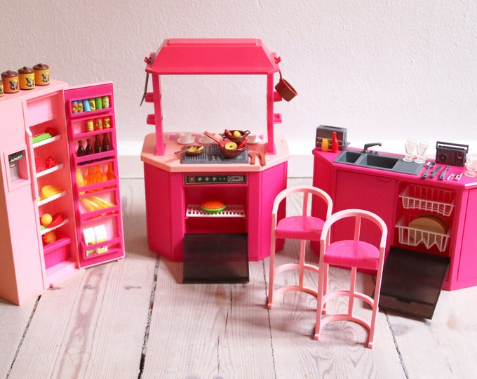 1986 Barbie Kitchen Playset. 1980s Vintage Barbie Kitchen #0806 Barbie ...