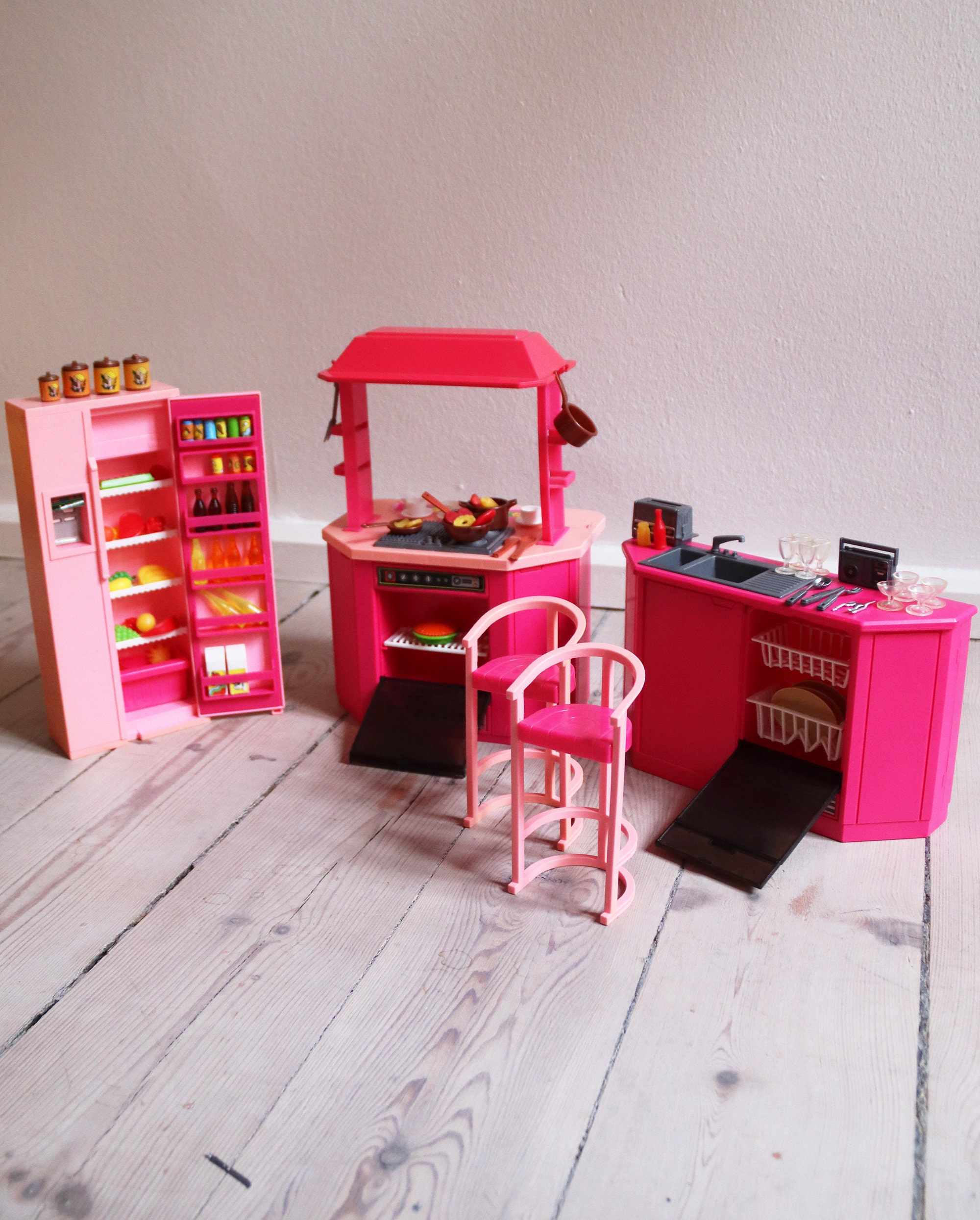 1986 Barbie Kitchen Playset. 1980s Vintage Barbie Kitchen - Etsy