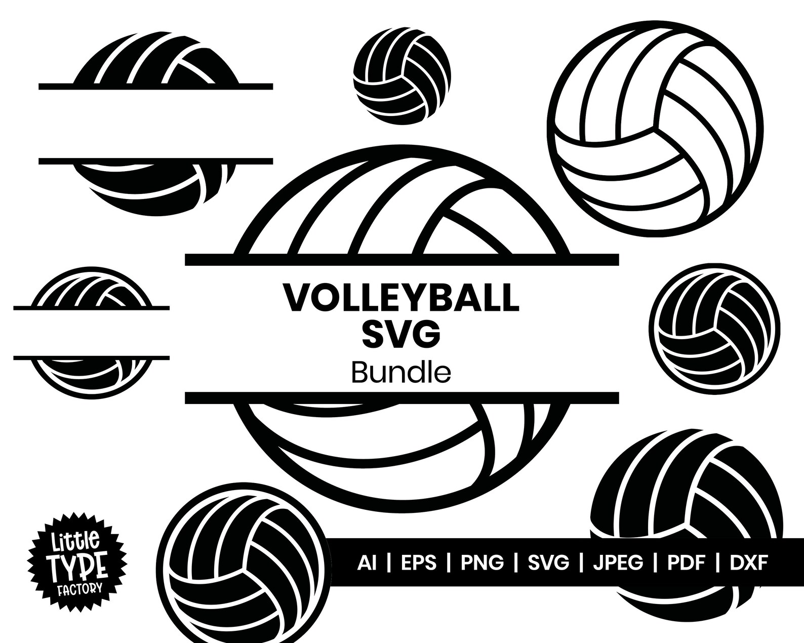 VOLLEYBALL SVG & Volleyball PNG Bundle - Etsy