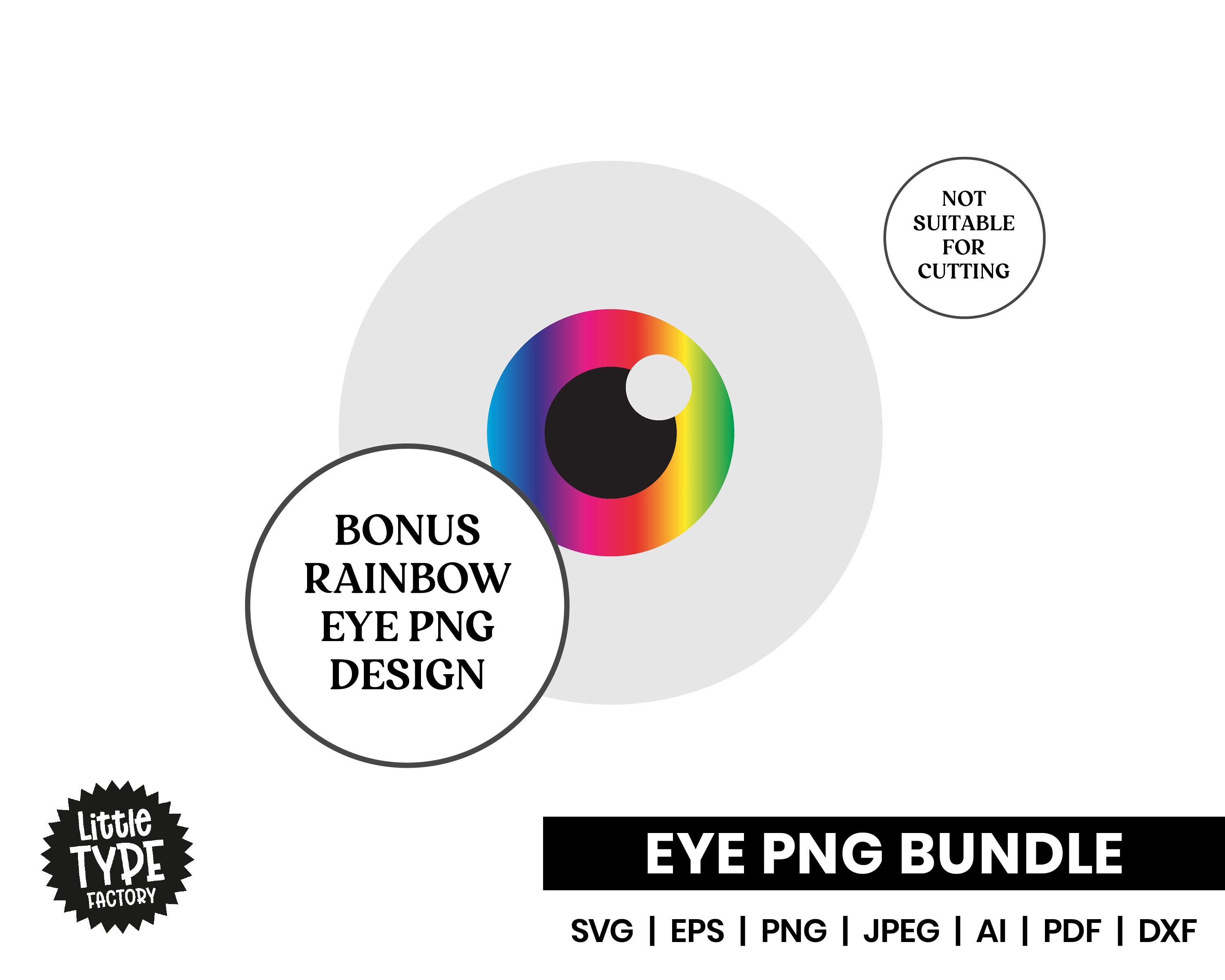 Eyeball SVG Bundle Eye PNG Clipart - Etsy