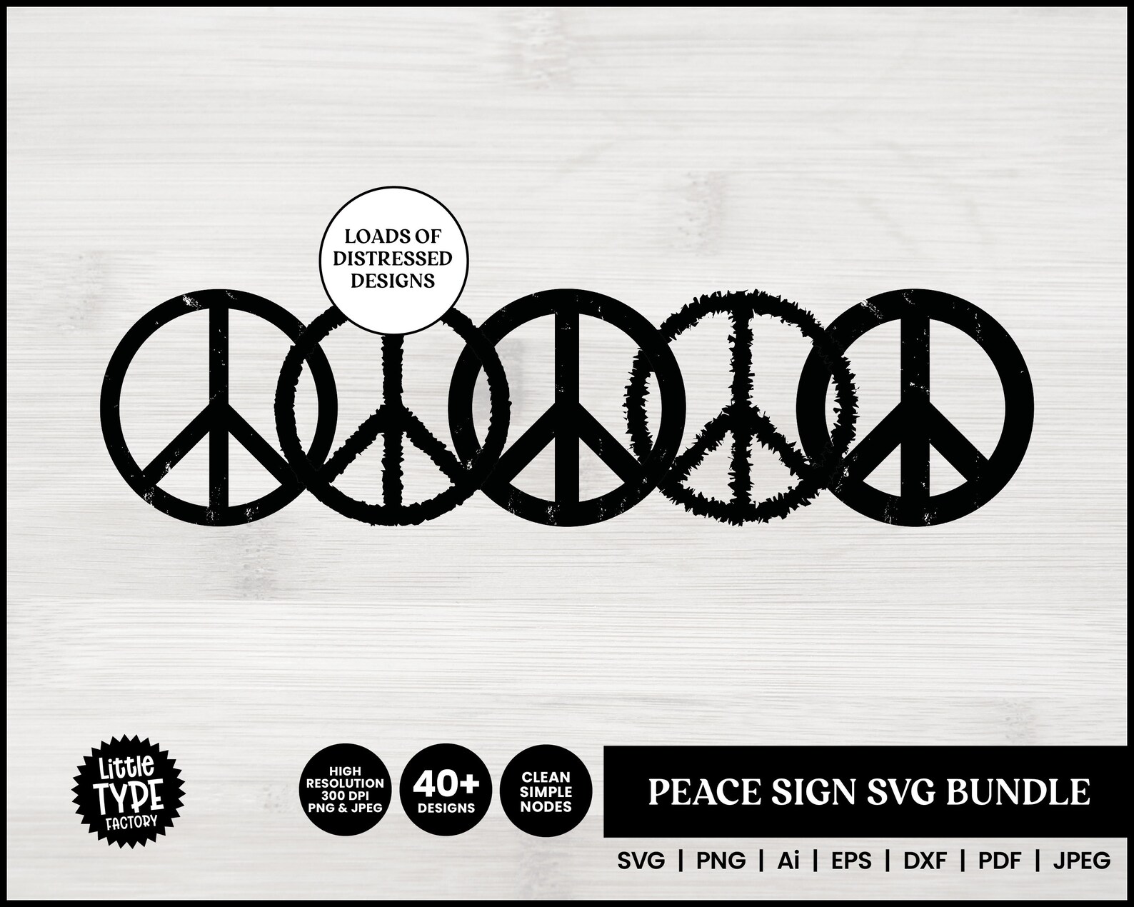 PEACE SIGN SVG Bundle Peace Clipart Pngs - Etsy