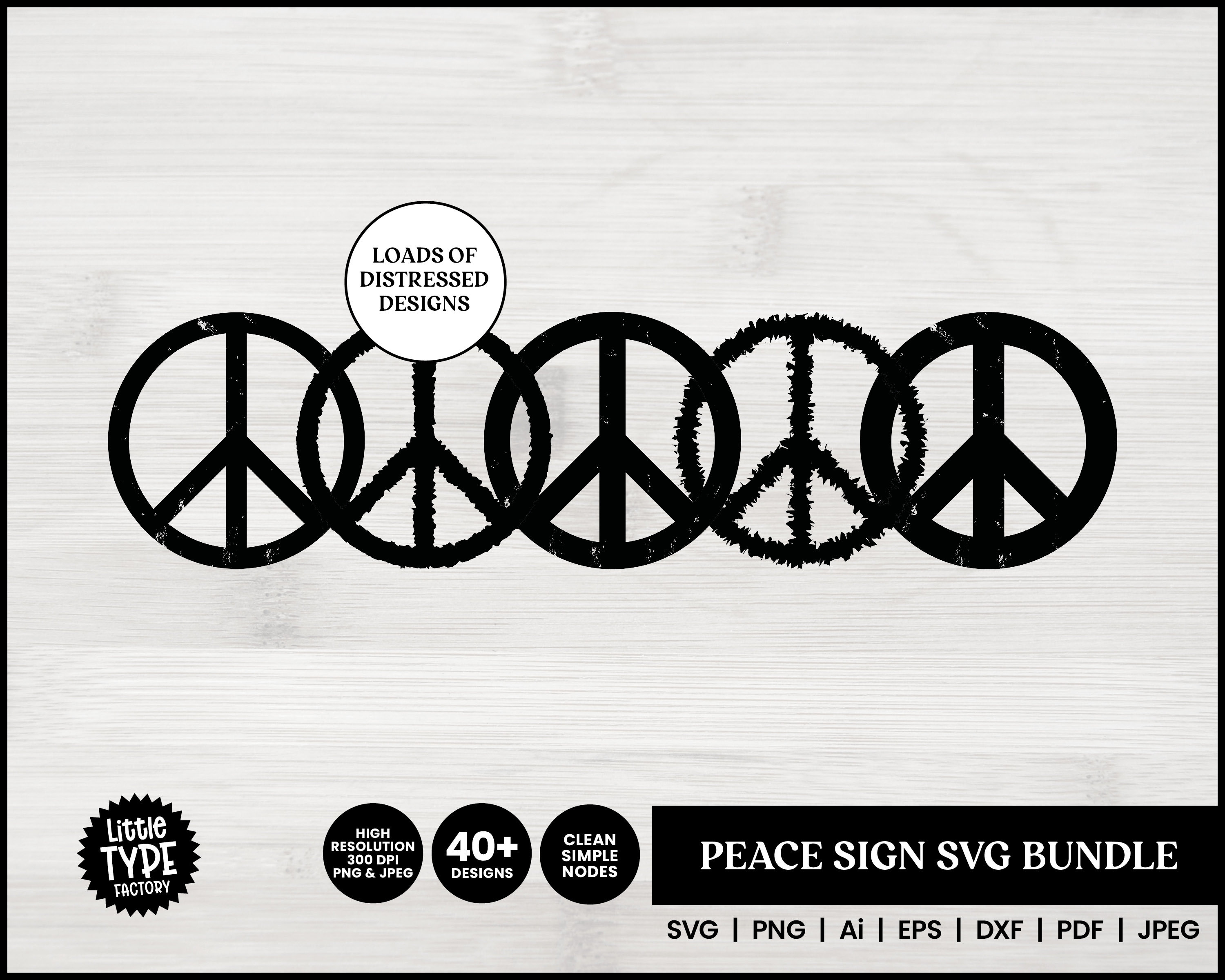 PEACE SIGN SVG Bundle | Peace Clipart Pngs - Etsy