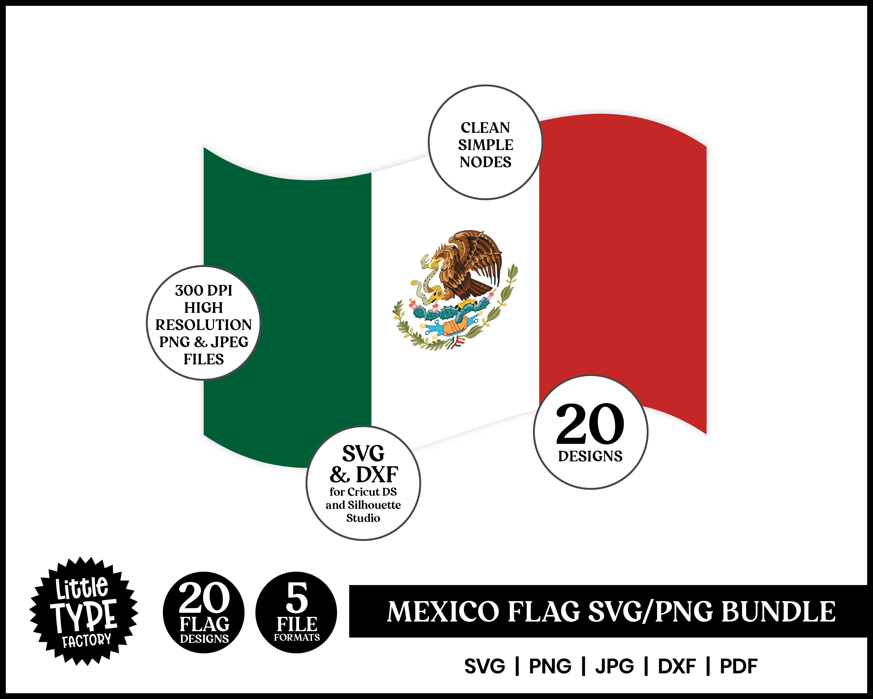 MEXICO FLAG PNG Bundle Mexican Flag Svgs - Etsy