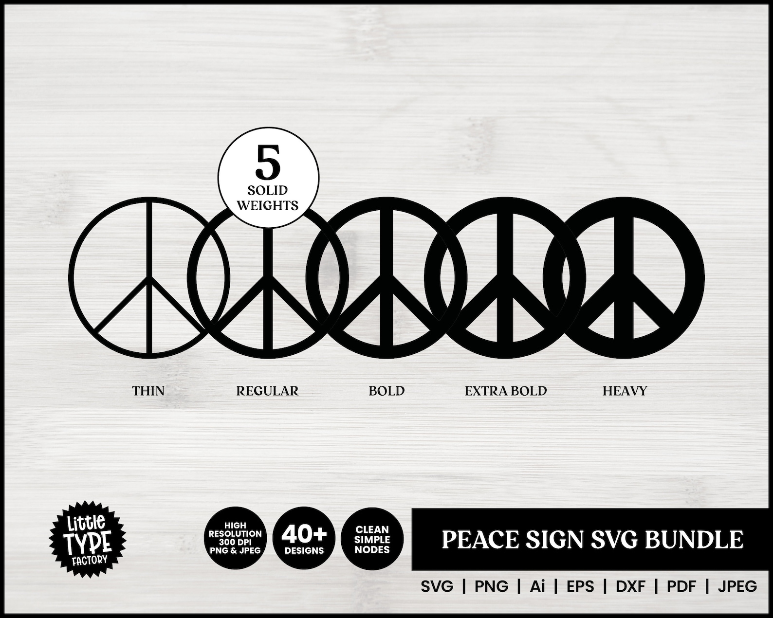 PEACE SIGN SVG Bundle Peace Clipart Pngs - Etsy