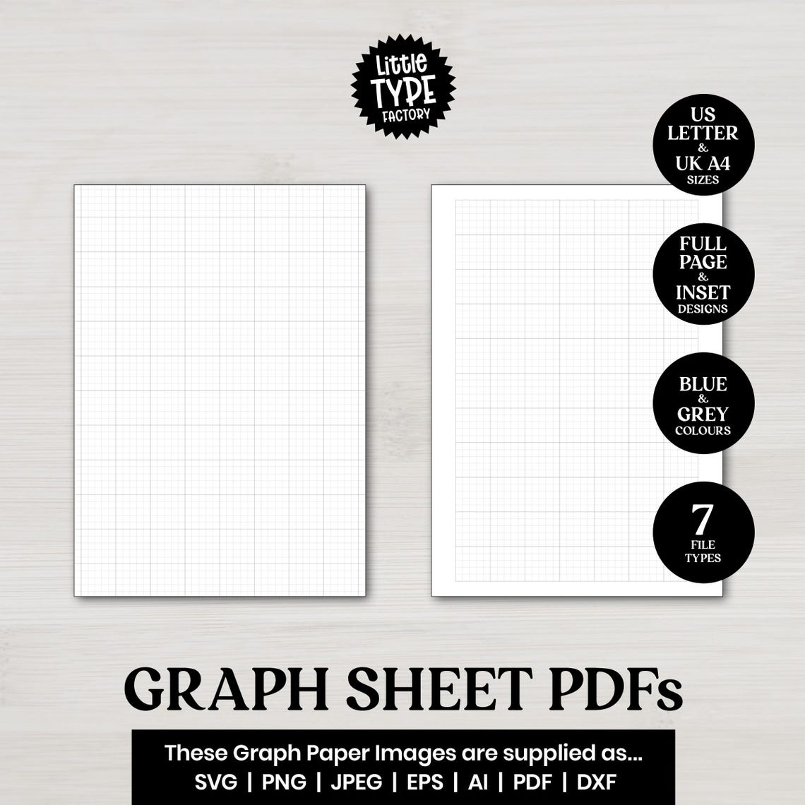 Graph Paper PDF Templates Graph Paper Images - Etsy