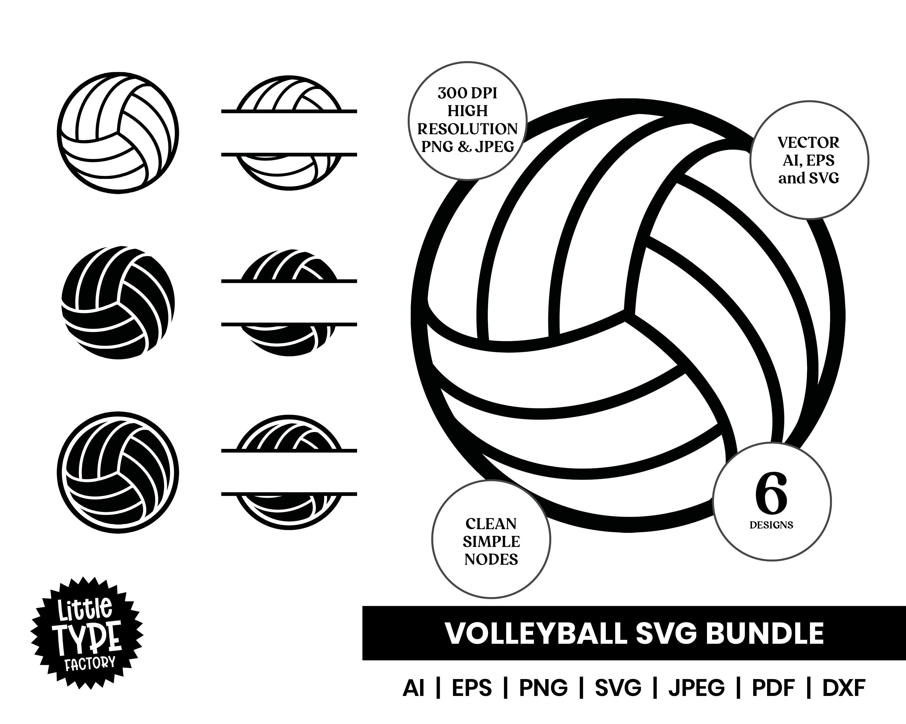 VOLLEYBALL SVG & Volleyball PNG Bundle - Etsy