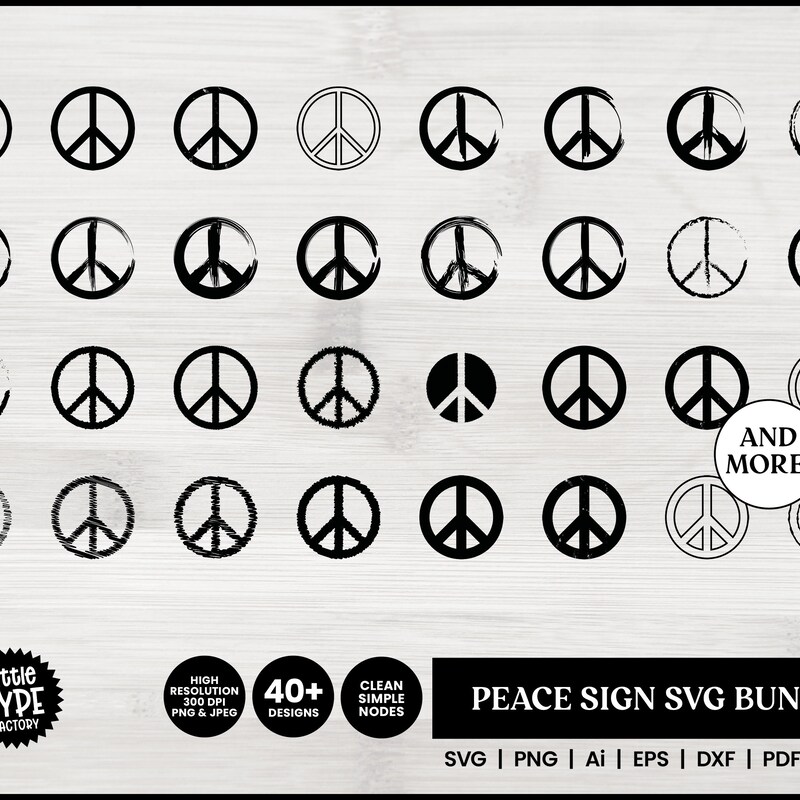 Peace Sign Svg - Etsy
