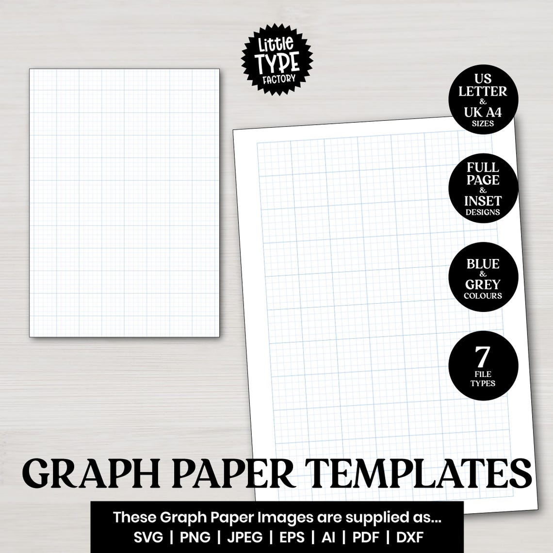 Graph Paper PDF Templates Graph Paper Images - Etsy