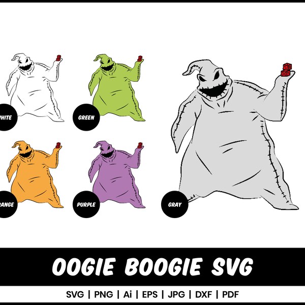 Oogie Boogi Stencil Svg - Etsy
