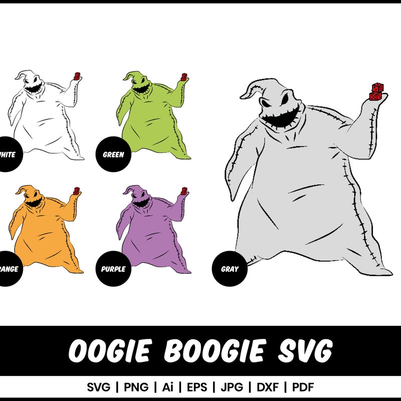 Oogie Boogi Stencil Svg - Etsy