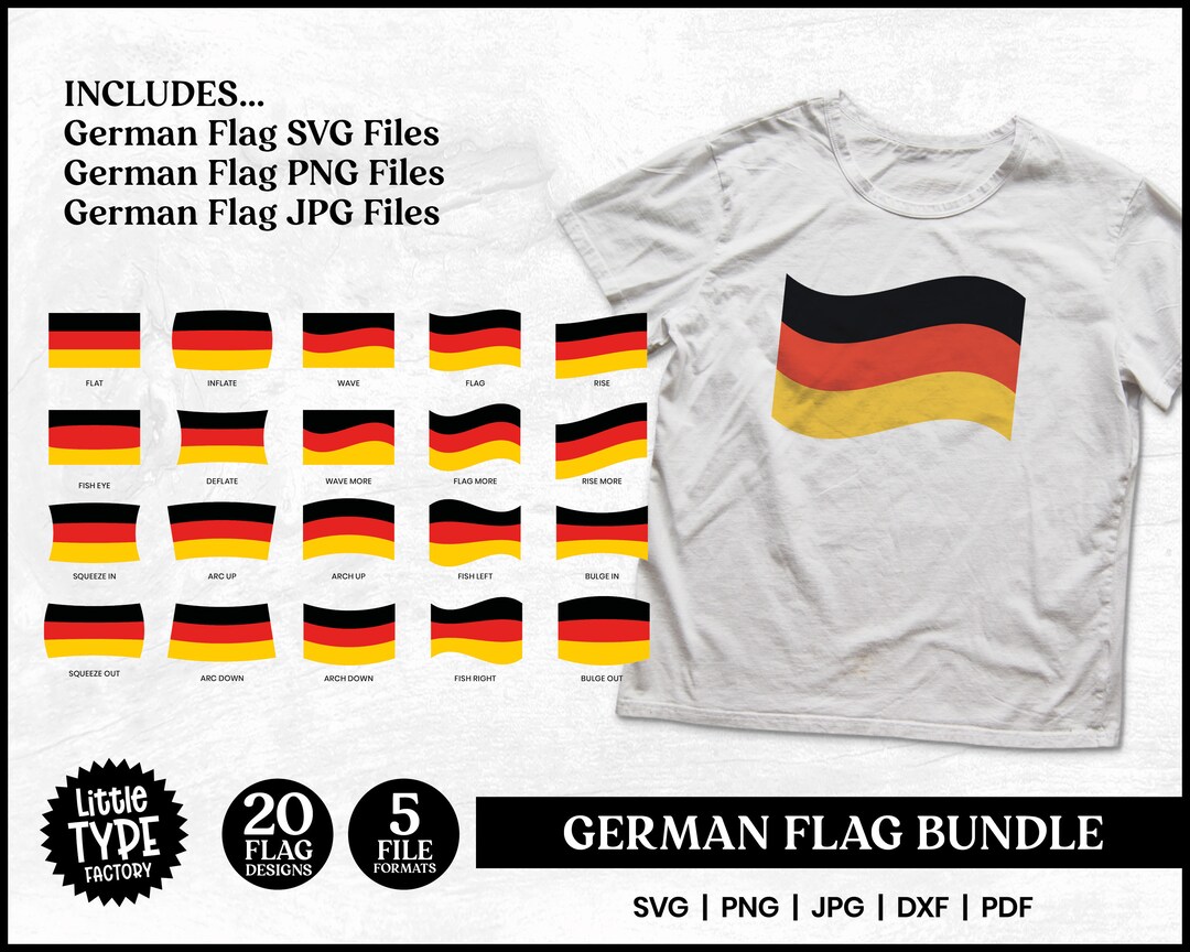 GERMANY FLAG SVG Bundle | German Flag Pngs - Etsy