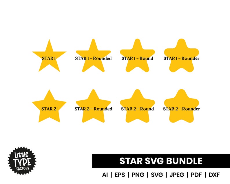 Paquete de estrellas SVG y PNG - Iconos de estrellas - Imágenes ...