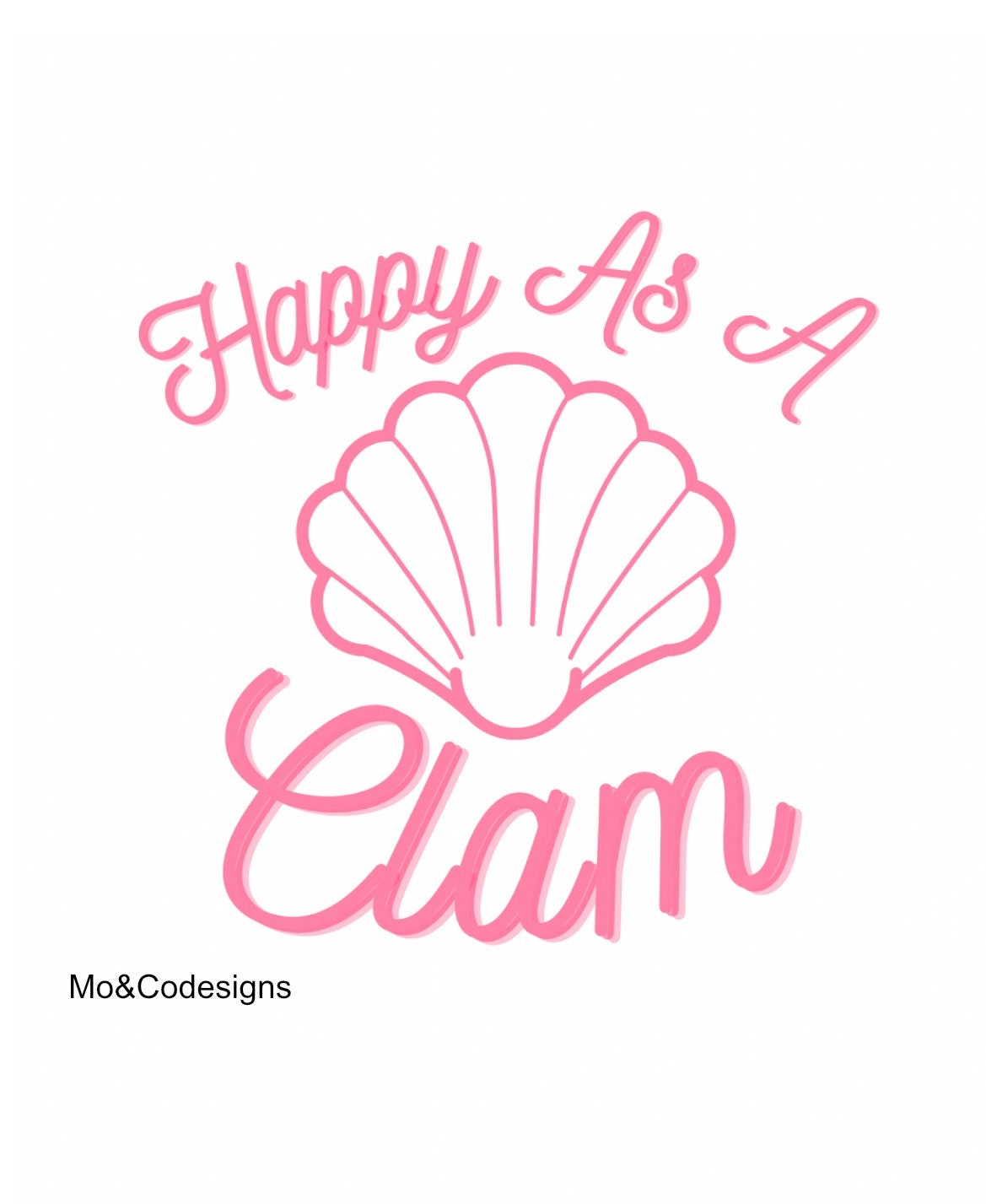 Happy Clam Clipart