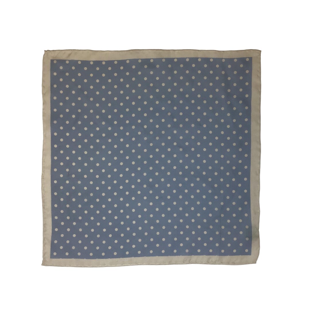 Baby Blue White Dotted Pocket Square - Etsy