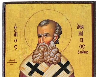 Athanasius Icon - Etsy