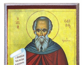 Handmade Byzantine Icon of Saint Demitrios on - Etsy